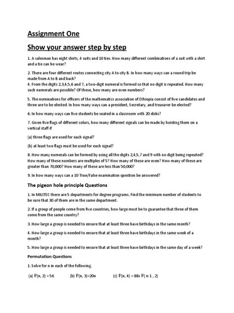 assignment 1 pdf numbers