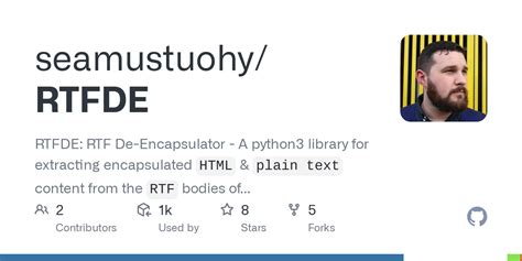 Github Seamustuohy Rtfde Rtfde Rtf De Encapsulator A Python Library For Extracting