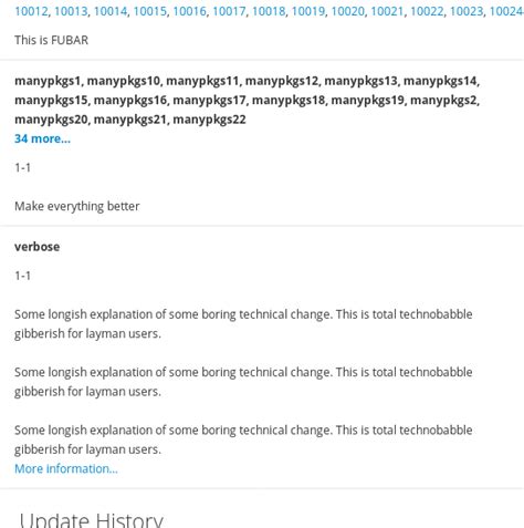 Software Updates Some Updates Lines Are Very Long · Issue 7171