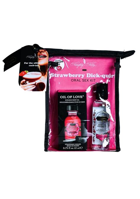 Kama Sutra Strawberry Dick Quiri Oral Sex Kit Shop Velvet Box Online