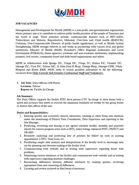 Example Of Job Advert Pdf Nursing Laboratories