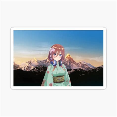 Miku Nakano Sticker For Sale By Yacinexr Redbubble