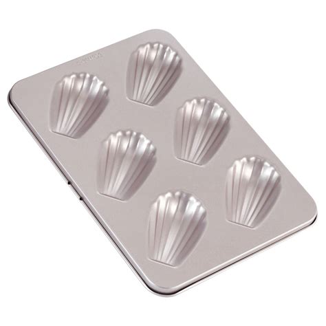 Chefmade Madeleine Mold Cake Pan 6 Cavity Non Stick Oval Shell