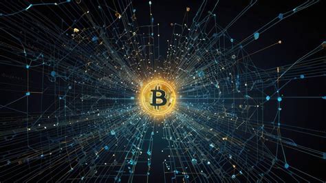 A Stunning Visualization Of The Bitcoin Network Premium Ai Generated Image