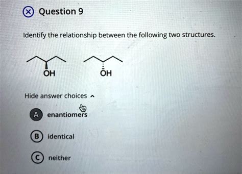 solved question 9 identify the relationship between the following two