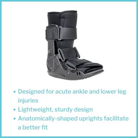 Mckesson Black Walker Boot Small Hook And Loop For Either Foot 155 79