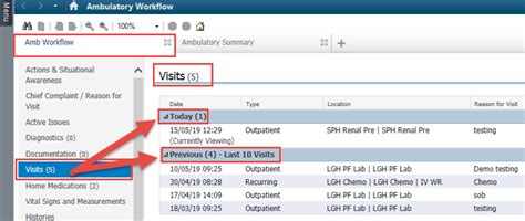 Ambulatory Workflow Page Overview Ambulatory Nurse