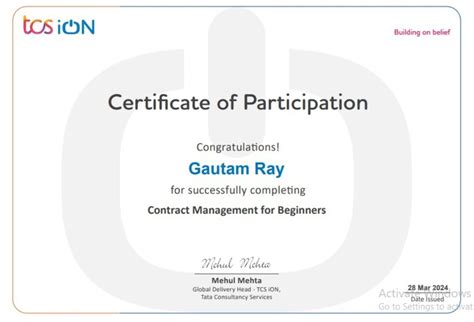 Certification Contact Management👇🏻 I Have Successfully Completed The