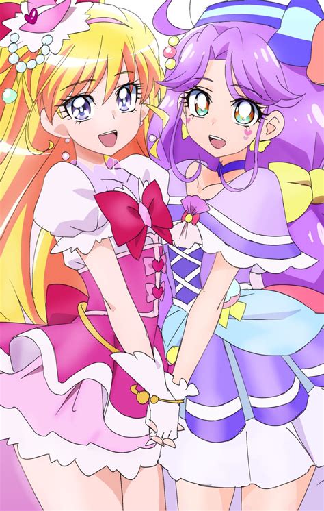 Asahina Mirai Cure Miracle Suzumura Sango And Cure Coral Precure