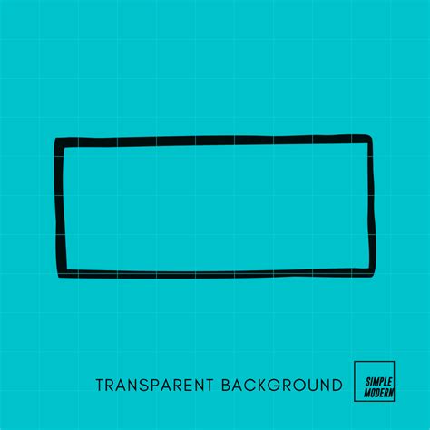 Hand Drawn Rectangle SVG Simple Modern SVG