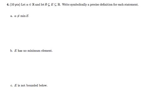 Solved 4 10 Pts Let A € R And Let Ç E Cr Write