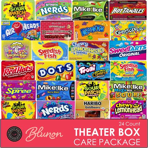 Movie Theater Candy Assorted Candy Variety Pack 24