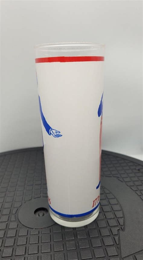 Vintage Uncle Sam Bicentennial 1776 1976 Tall Drinking Glass 4614270247