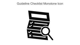 Guideline Checklist Monotone Icon In Powerpoint Pptx Png And Editable Eps Format PPT Example