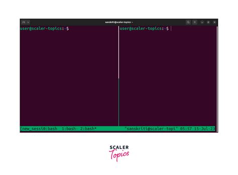 How To Use Tmux On Linux Scaler Topics