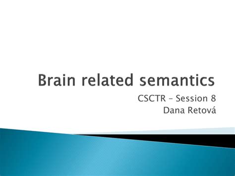 Brain Related Semantics