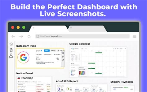 SnipOwl Create Live Dashboards Using Screenshots For Google Chrome