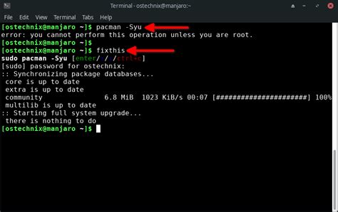 Correct Errors In Previous Console Commands In Linux Ostechnix