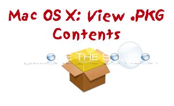 How To View What PKG File Will Install On Mac X