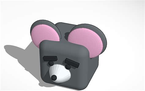 3d Design Blocky Mouse Tinkercad