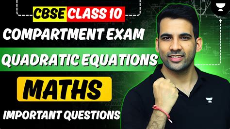 Quadratic Equations Cbse Class 10 Maths Compartment Exam 2025 Cbse 2025 Maths By Mandeep