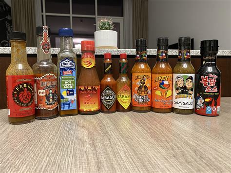 My hot sauce lineup : r/hotsauce