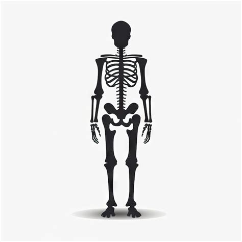 Premium Ai Image Minimalistic Animation Of A Skeleton Ai Generated