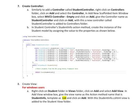 solved exercise 2 create asp mvc application 1 start