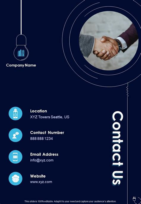 Electrical Services Contract Contact Us One Pager Sample Example Document Ppt Powerpoint