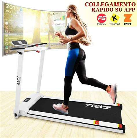 Salvaspazio 12cm Tapis Roulant Elettrico Ibk Fitness Pieghevole 25