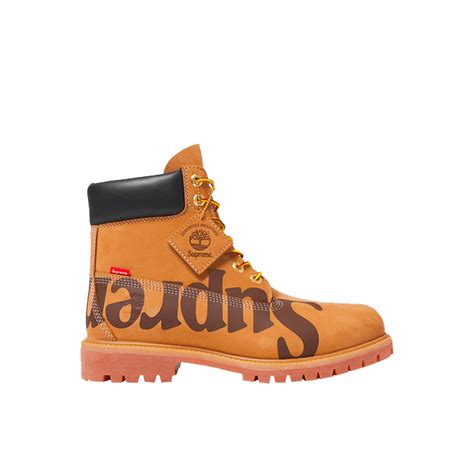 팀버랜드 X 슈프림 6인치 부츠 위트 미디움 Timberland Kream