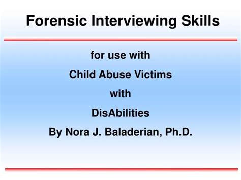 Ppt Forensic Interviewing Skills Powerpoint Presentation Free Download Id 1466299