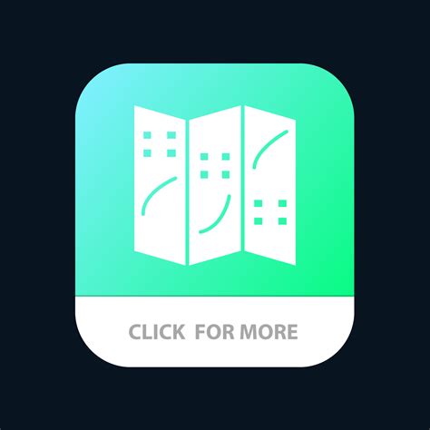 Map Navigation Location Mobile App Button Android And IOS Glyph Version Vector Art At
