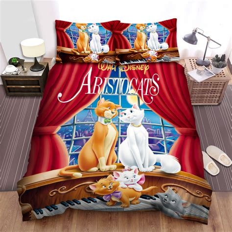 The Aristocats Happy Moment Bed Sheet Spread Duvet Cover Bedding Sets