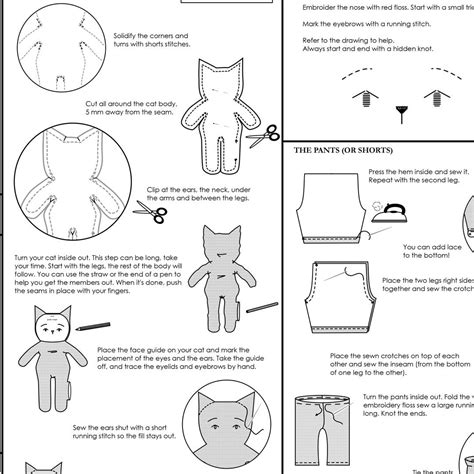 Cat Sewing Pattern Cat Pattern Sewing Patterns Sewing