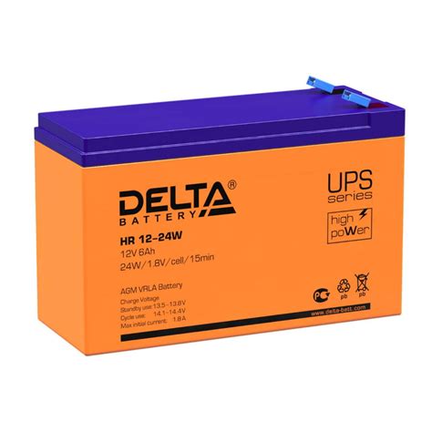 Аккумулятор Delta HR 12-24 W (12В | 6Ач) в Казани купить недорого в ...