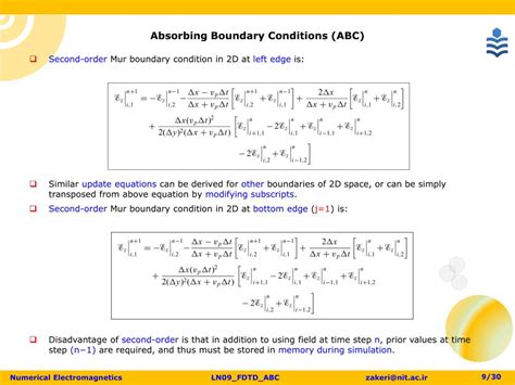 Ppt Absorbing Boundary Conditions Abcs 2 Sessions 1 Task Powerpoint Presentation Id