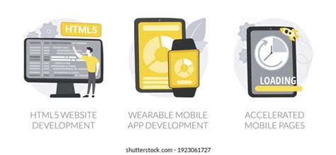 Software Frontend Development Abstract Concept Vector Stock Vector