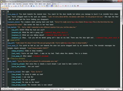 Dialogue Scripting Teraurge