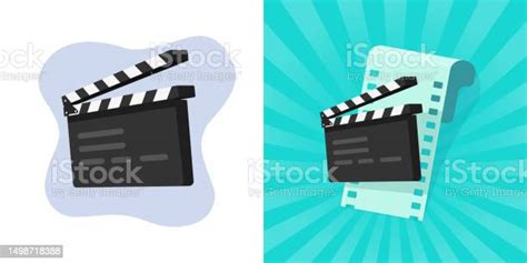 필름 클래퍼보드 필름 스트립 벡터 3d 그래픽 일러스트레이션 시네마 테이프가 있는 클래퍼 보드 액션 슬레이트 물막이 판자 격리 만화 이미지 클립 아트가 있는 영화 아이콘 0