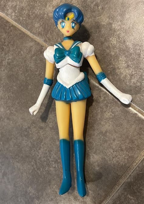 Vintage Sailor Moon Sailor Mercury Figure Plastic Doll Etsy