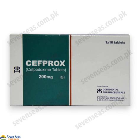Cefprox Tab 200mg 1x10 Seven Seas Pharmacy Pakistan Online