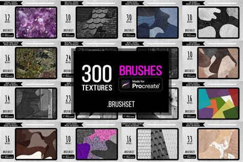 Texture Brushes For Procreate MEGA Bundle