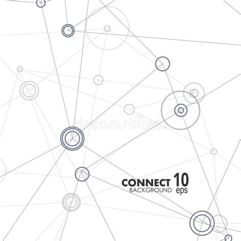 Dynamic Concept Molecule Structure Abstract Technology Background Stock Illustration