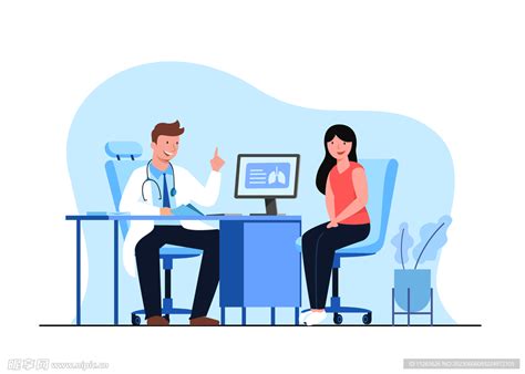 医院诊室插画设计图卡通设计广告设计设计图库昵图网