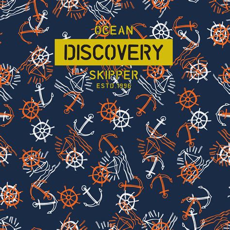 Discovery Seamless Pattern Vector Graphic Background For Print Fabric And Other Use 24313004
