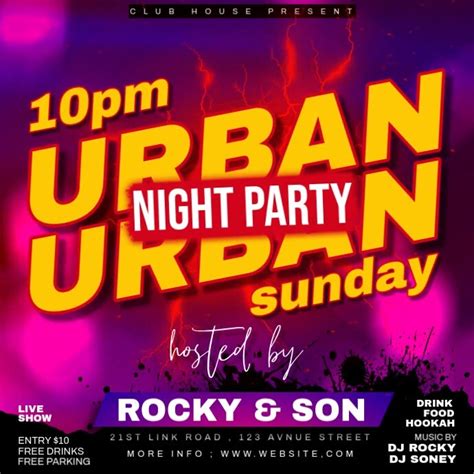 Party Graphics Template Postermywall