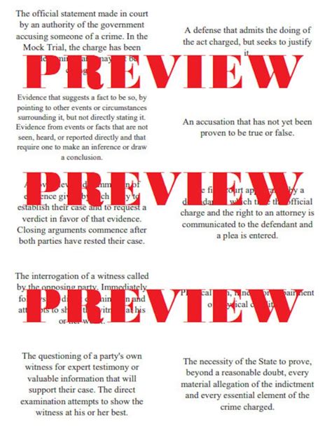 Classical Conversations Challenge B Mock Trial Flashcards Etsy