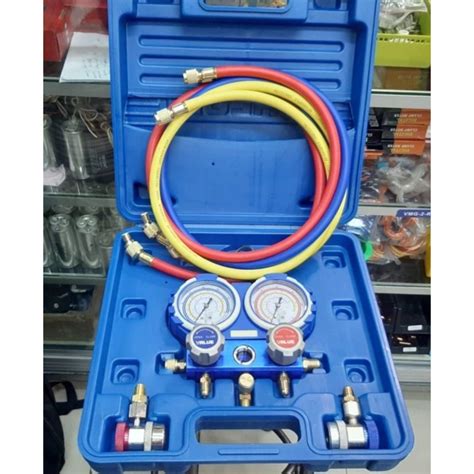 Jual Manifold Set Value R134 Analyzer Ac Value Vmg 2 R134a B And Quick Coupler Manifold Ac