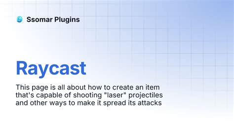 raycast ssomar plugins